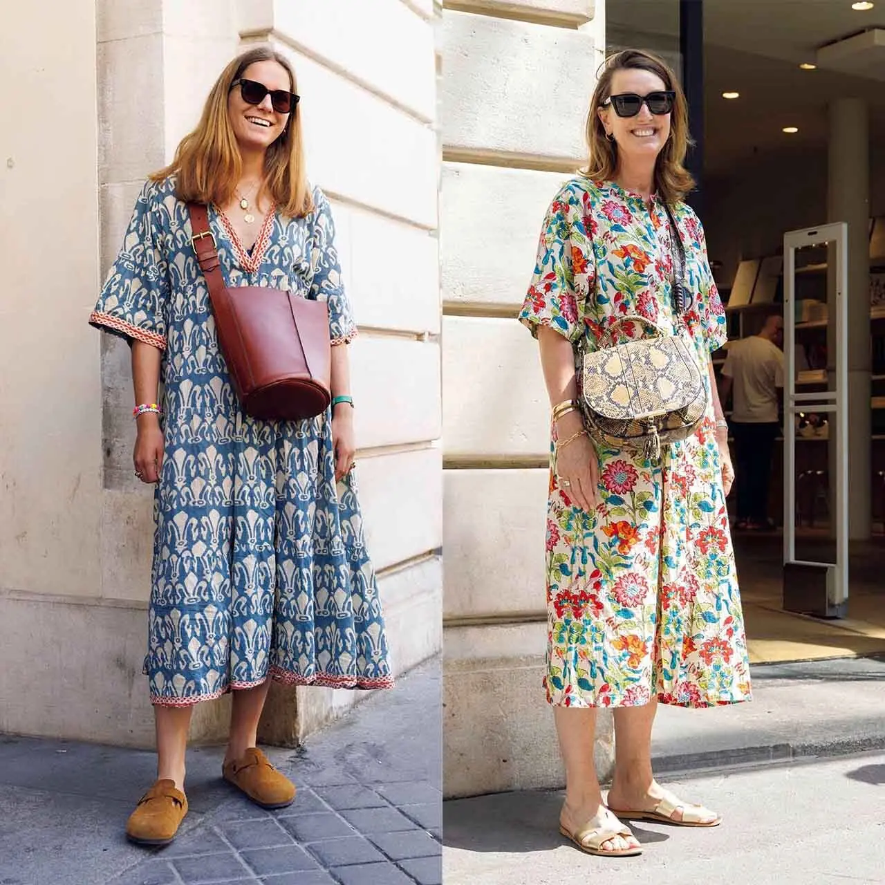 存在感抜群の柄ワンピースで自分らしいコーディネートが完成！【パリのおしゃれSNAP】 | Web eclat | 50代女性のためのファッション、ビューティ、ライフスタイル最新情報
