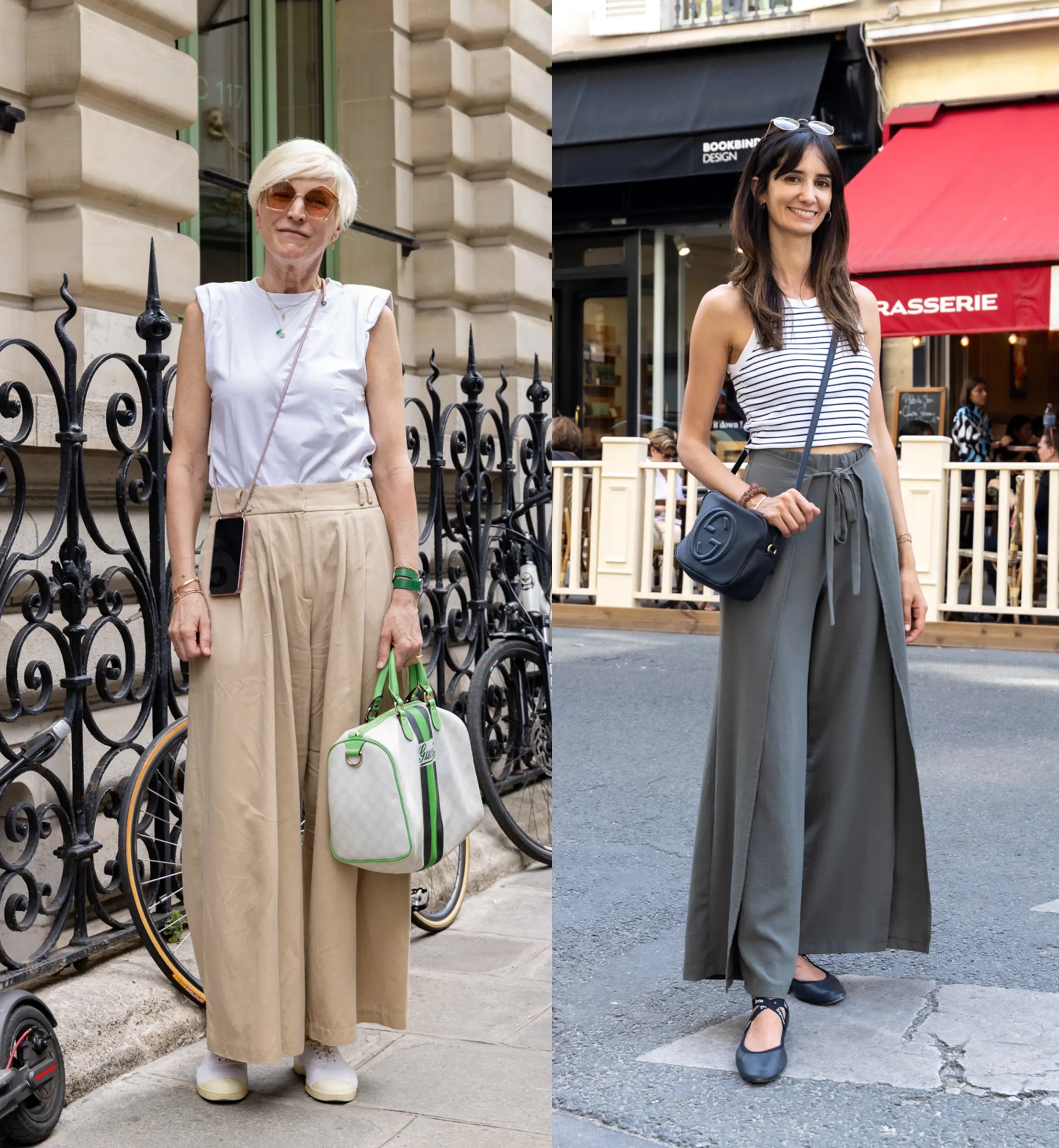 50代は「端正なパンツ」でかっこよく決める！【パリ・ミラノマダムのおしゃれSNAP 2025夏vol.5】 | Web eclat | 50代女性のためのファッション、ビューティ ...