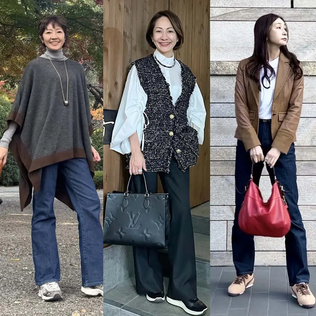 【50代のスニーカーコーデ5選】定番からプチプラまで！秋冬の装いになじむ"ちょうどいい”一足 | Web eclat | 50代女性のためのファッション、ビューティ、ライフスタイル最新情報