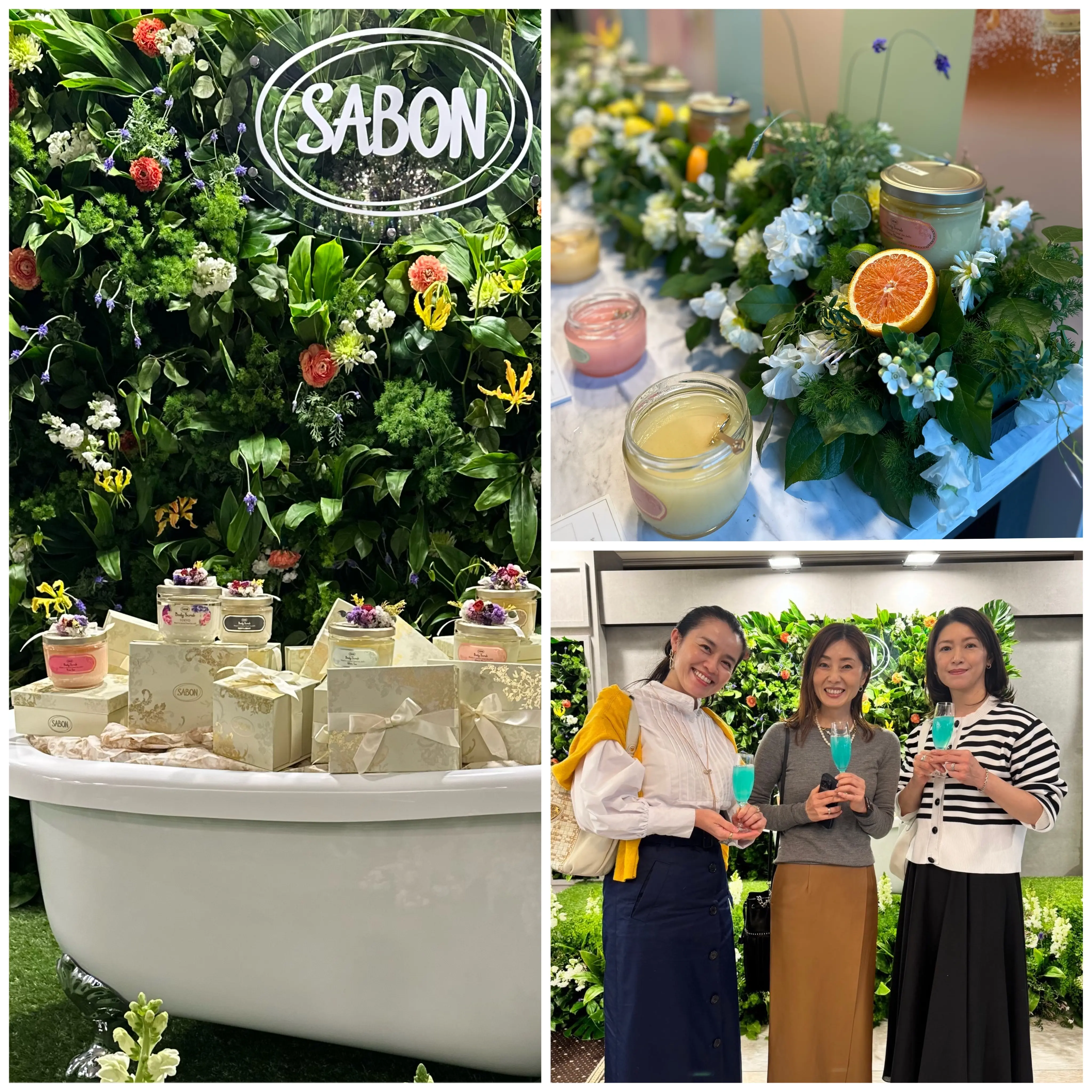 【SABON】No.1ボディスクラブがデビュー以来、初リニューアル。イベントに参加してまいりました！ | 華組 梁瀬理砂のブログ | 華組ブログ | Web eclat