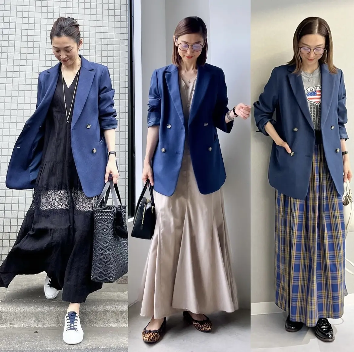 万能紺ブレ★8コーデ | 華組 一色華菜子のブログ | 華組ブログ | Web eclat